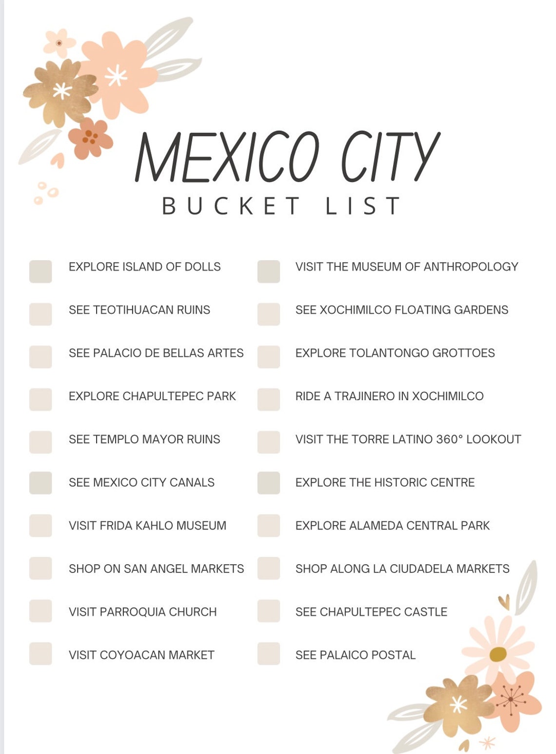 Ultimate Bucket List Digital Download - Etsy