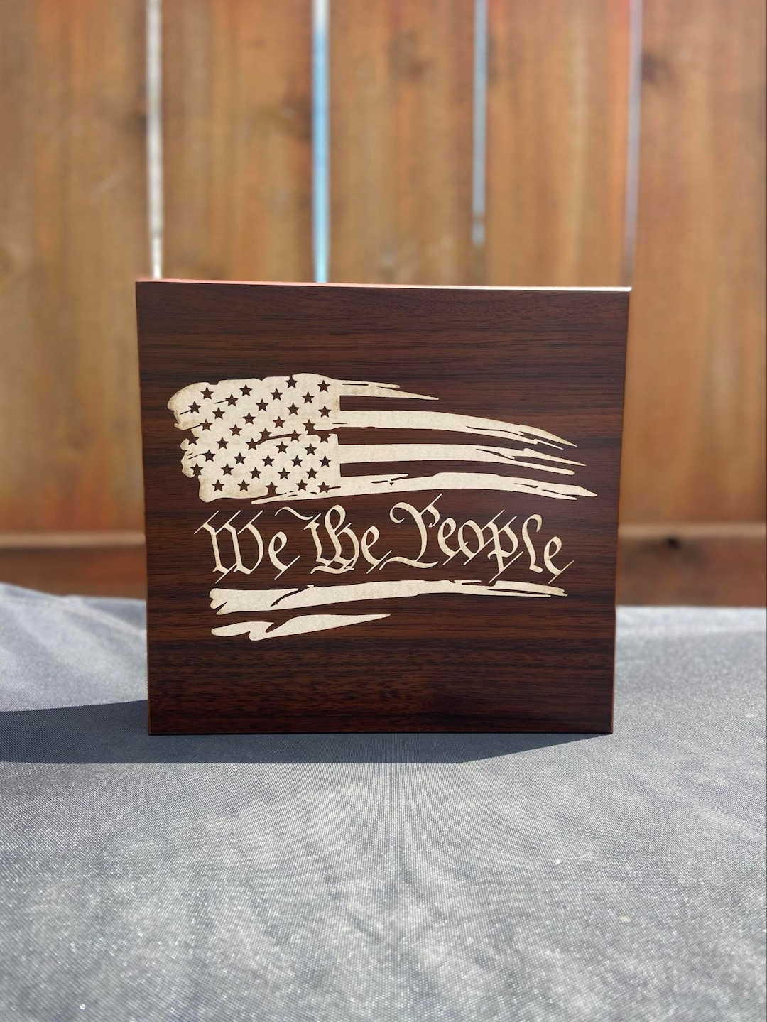 Patriotic Keepsake Box, Engraved Wood Box, Gift for Grandpa, Dad, Man ...
