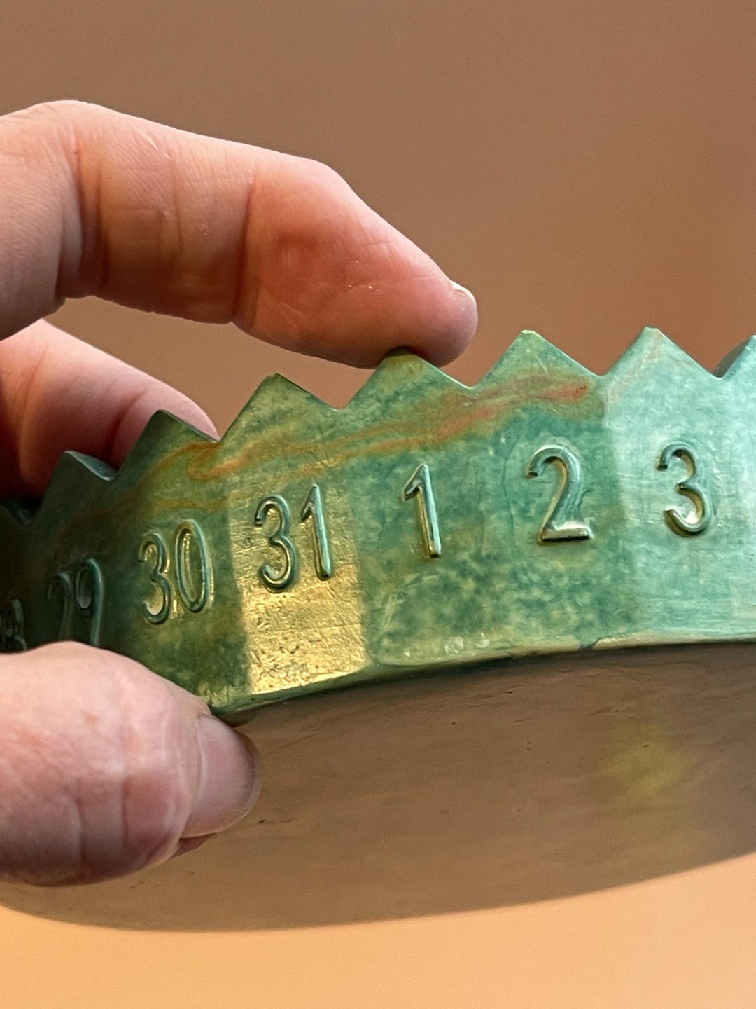 Handmade Gypsum Calendar Catch All Candle Holder | Unique Eco-friendly ...