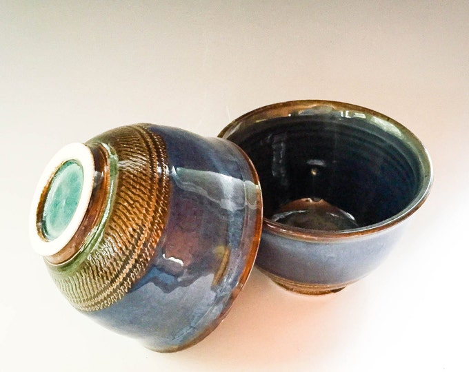 Small Blue Bowl Tea Bowl Rice Bowl Berry Bowl Handmade - Etsy