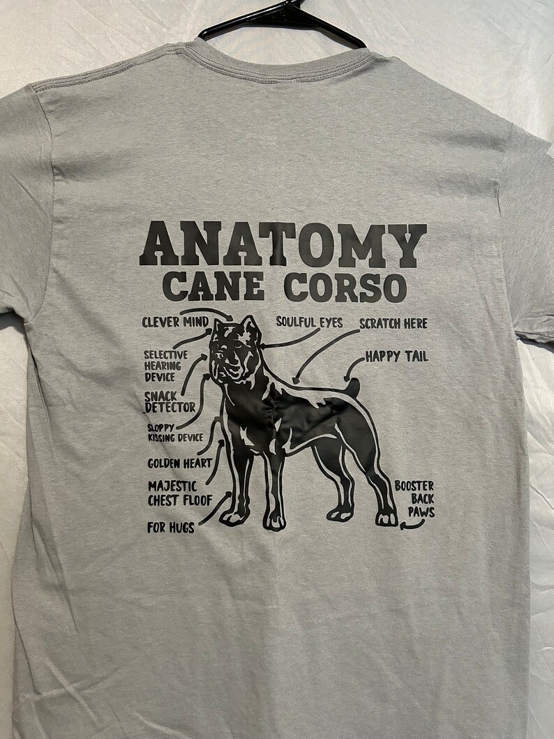 Cane Corso Anatomy T-shirt - Etsy