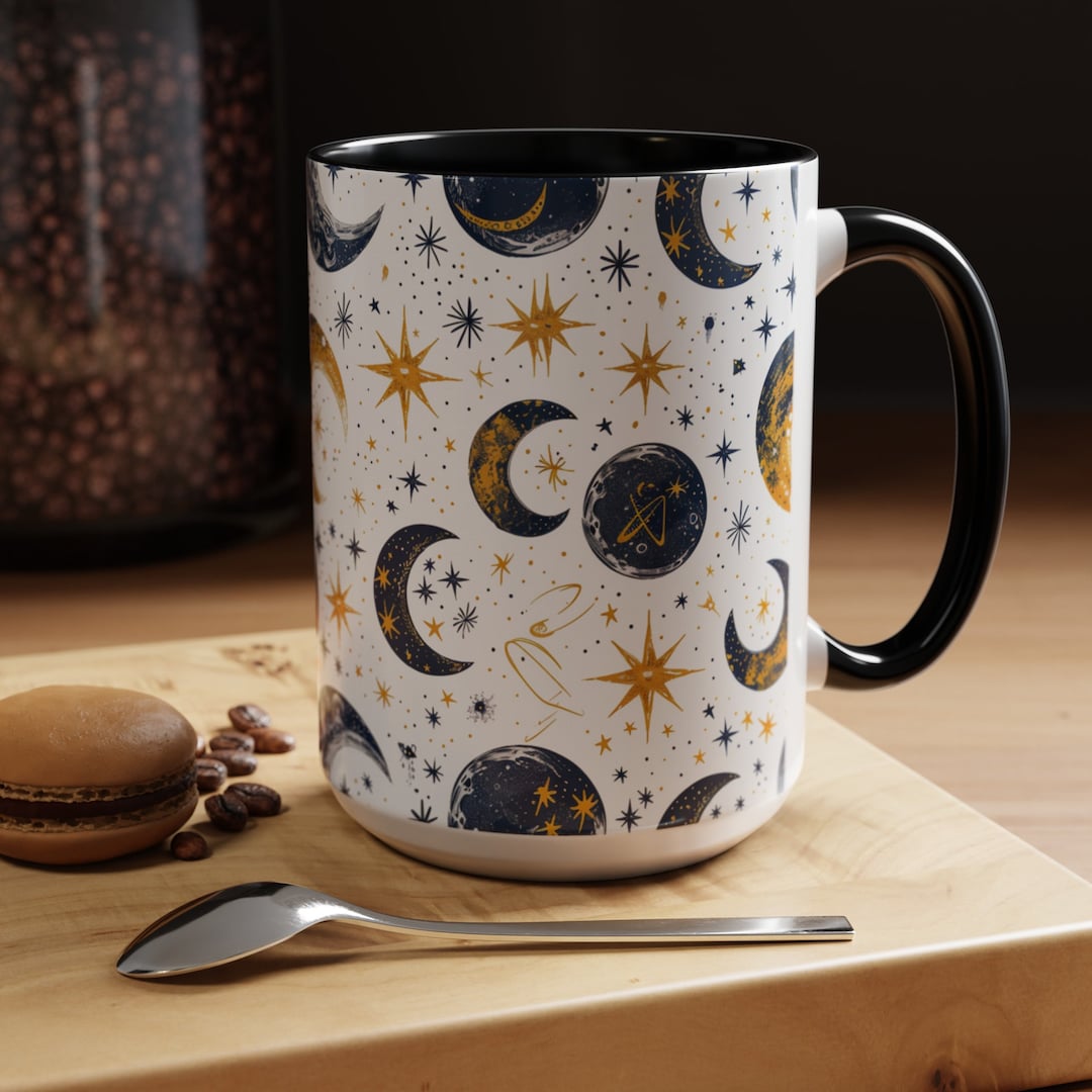 Starry Night Ceramic Coffee Mug - Van Gogh Art, 15 Oz - Etsy
