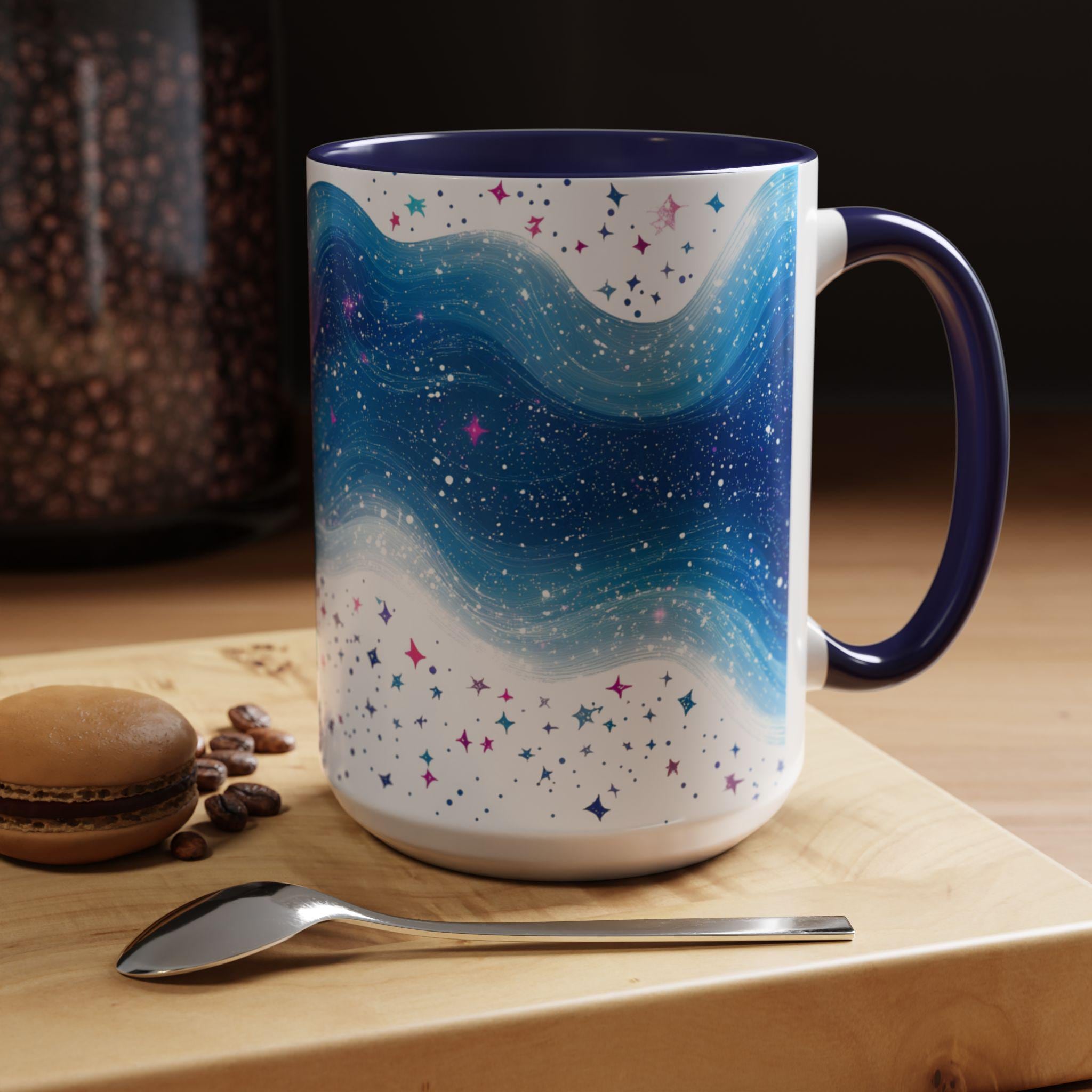 Starry Night Coffee Mug: Galaxy Ceramic Cup, Artistic Drinkware (15oz ...