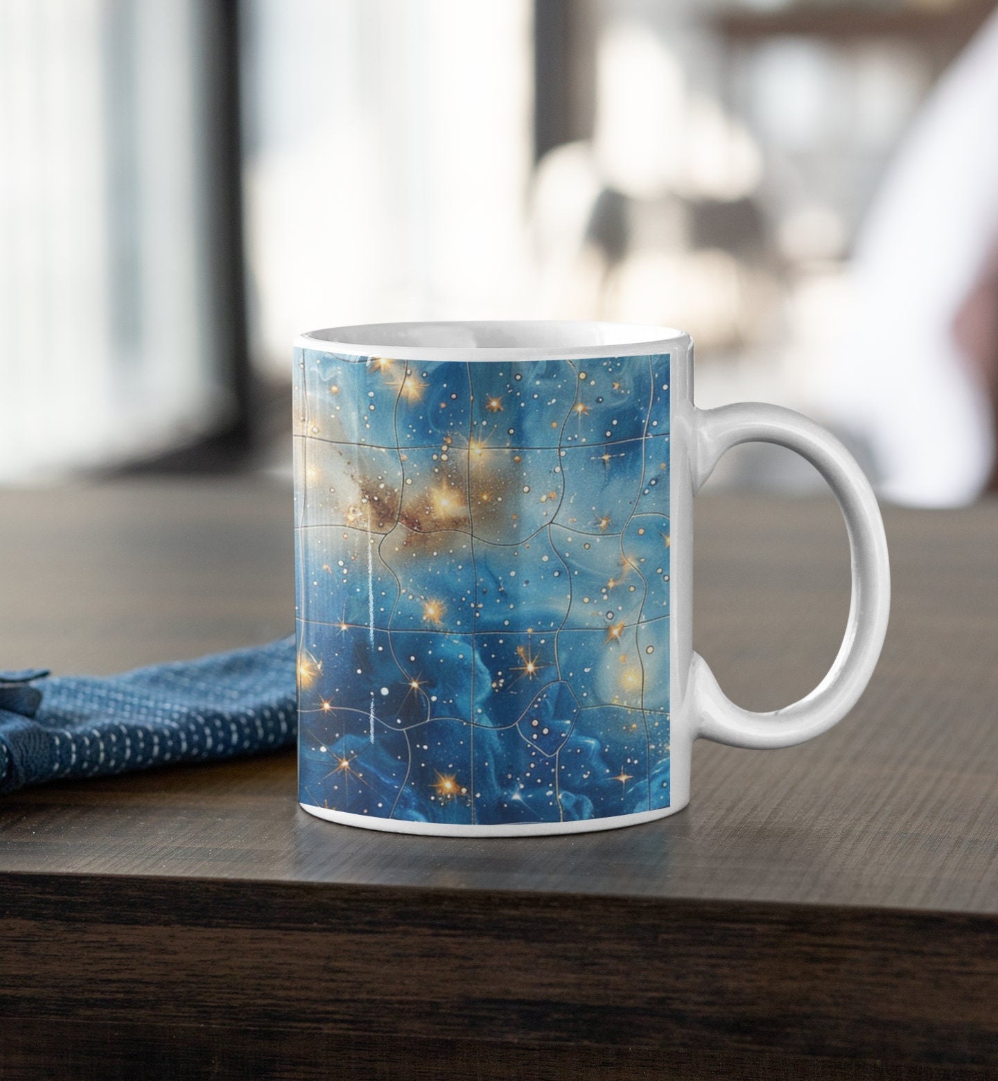 Starry Night Sky Mug Handcrafted Ceramic Coffee Cup, Starry Sky Theme ...