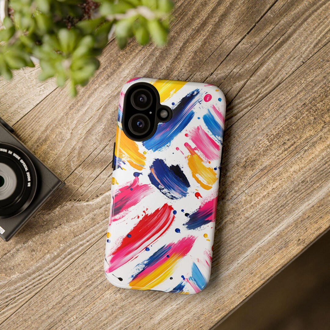 Artistic Paint Inspired iPhone Case, Tough Case, Phone Cover ...
