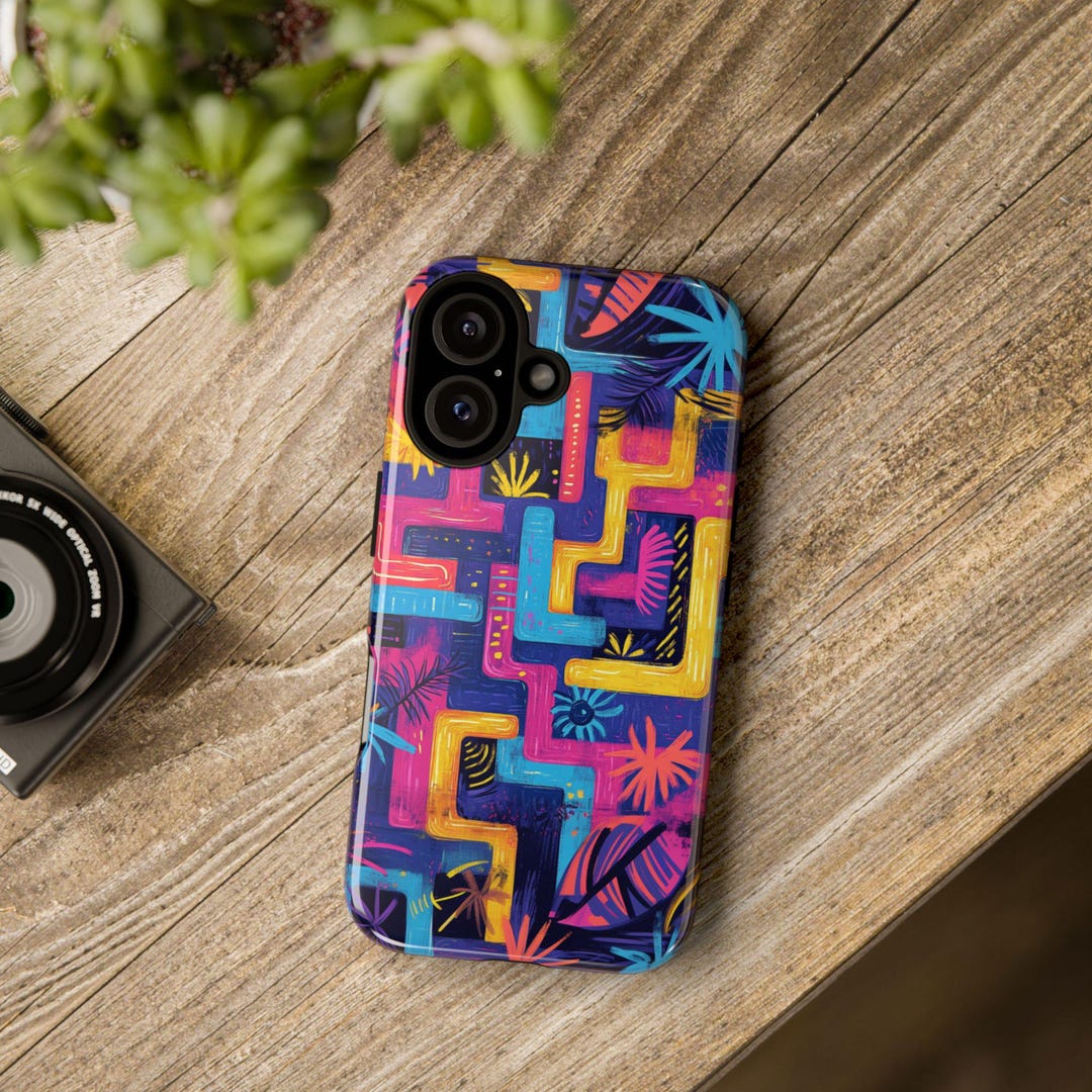 Miami Vice Phone Case: Trendy Tropical Pattern, Protective Cover - Etsy