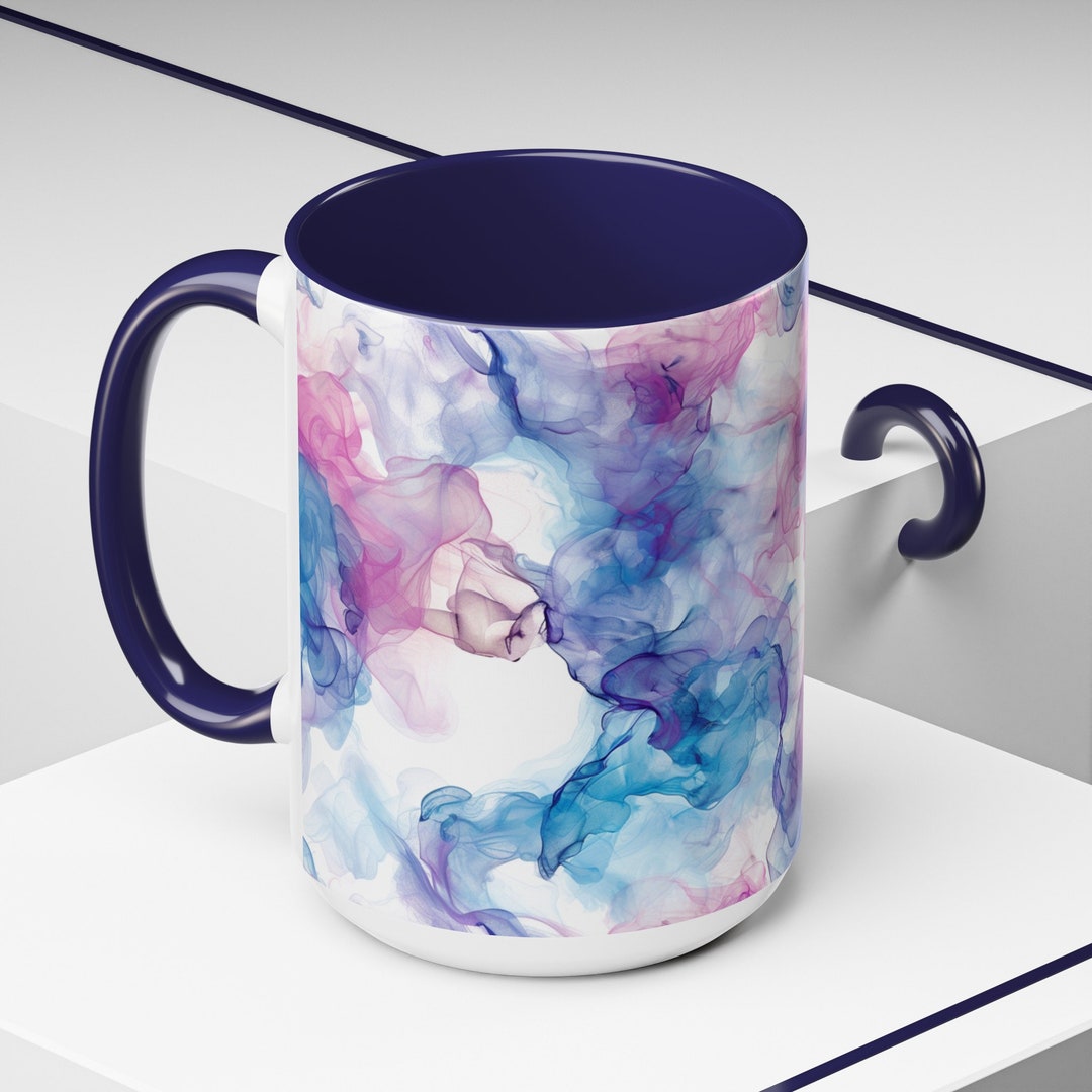 Handmade Ceramic Coffee Mug - Wonderous Pattern, 15 Oz - Etsy