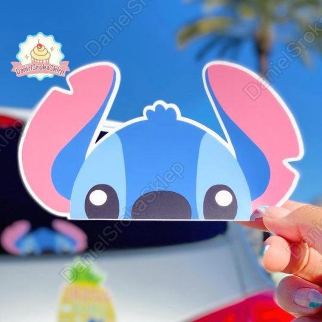 Stitch Car Window Sticker, Stitch Car Vinyl Decal, Cute Stitch Decal ...