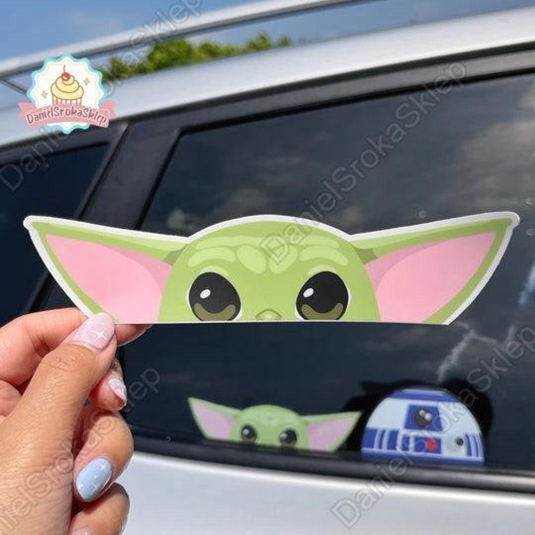 Star Wars Car Decal, Baby Yoda Car Sticker, Star Wars Bumper Sticker ...