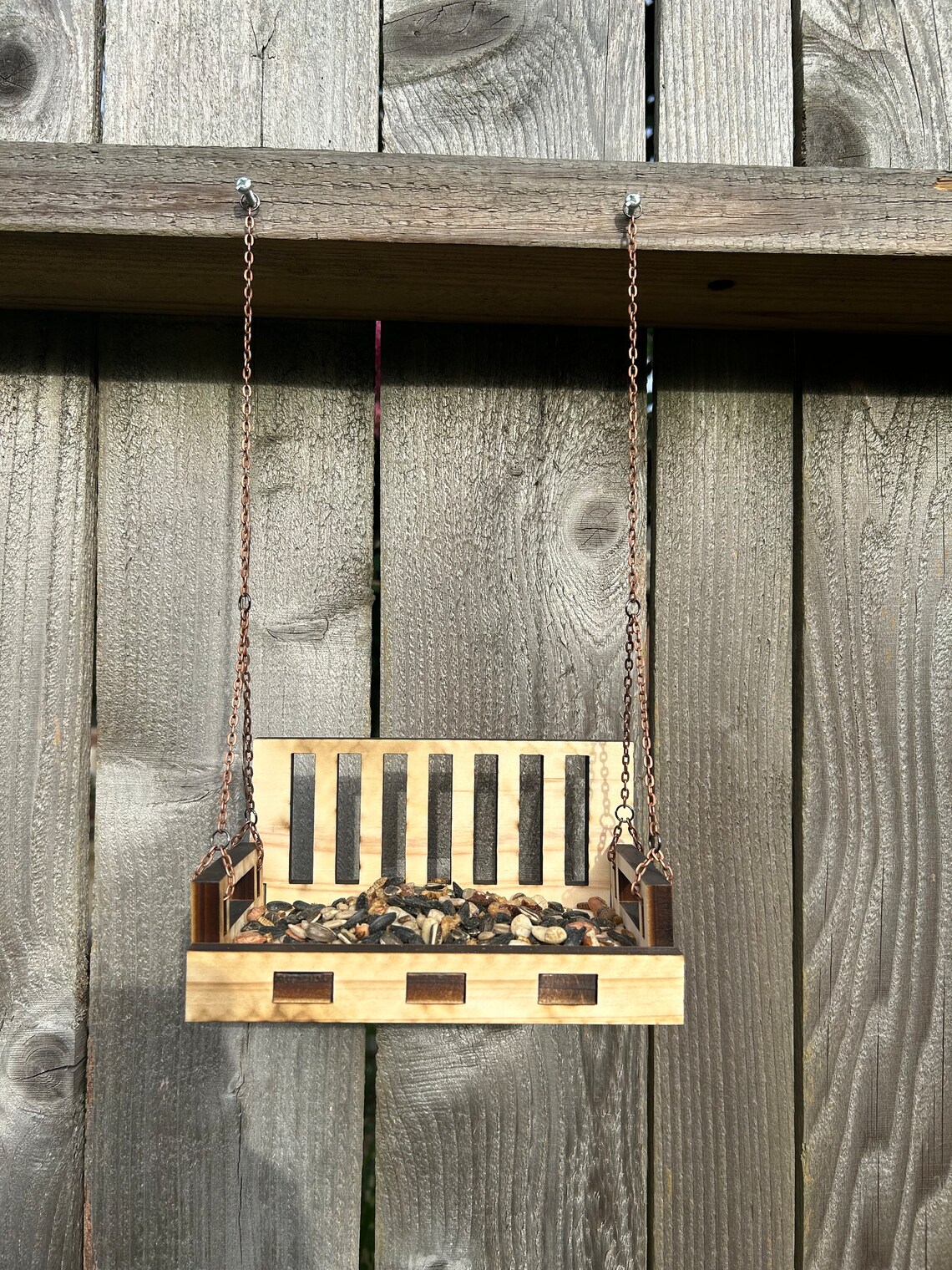 Squirrel Swing Cedar Bench - Etsy