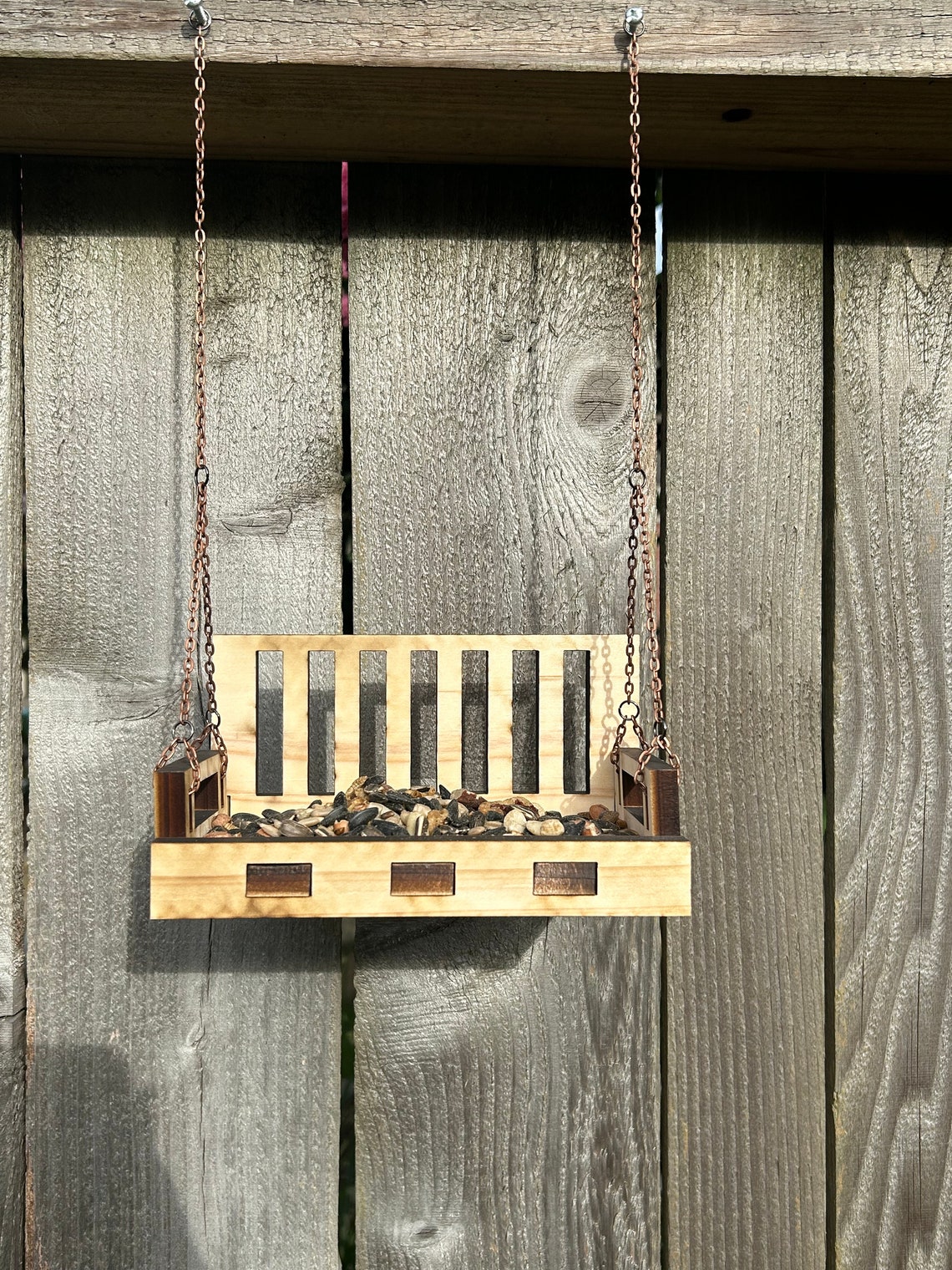 Squirrel Swing Cedar Bench - Etsy