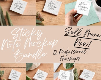 Sticky Note Mockup, Post It Note Mockup, Stationery Mockup Post-its ...