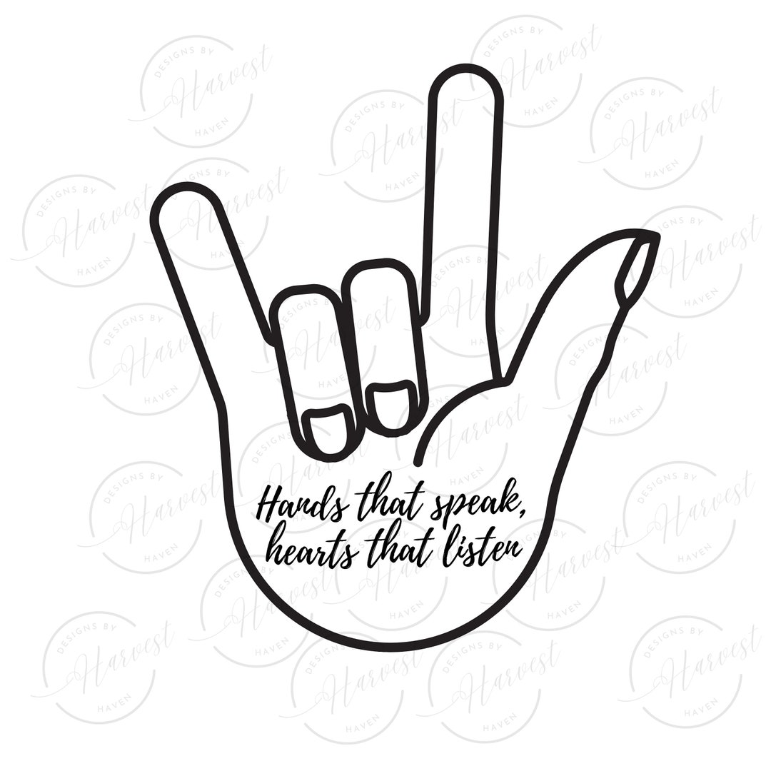 ASL Png, ASL Svg, ASL I Love You Sign, Asl Grad, Asl Awareness ...