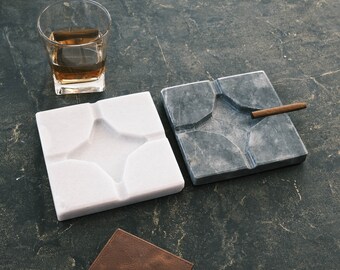 Marble Cigar Ashtray, Marble Cigarette Ashtray, Cigar Accessories - Etsy