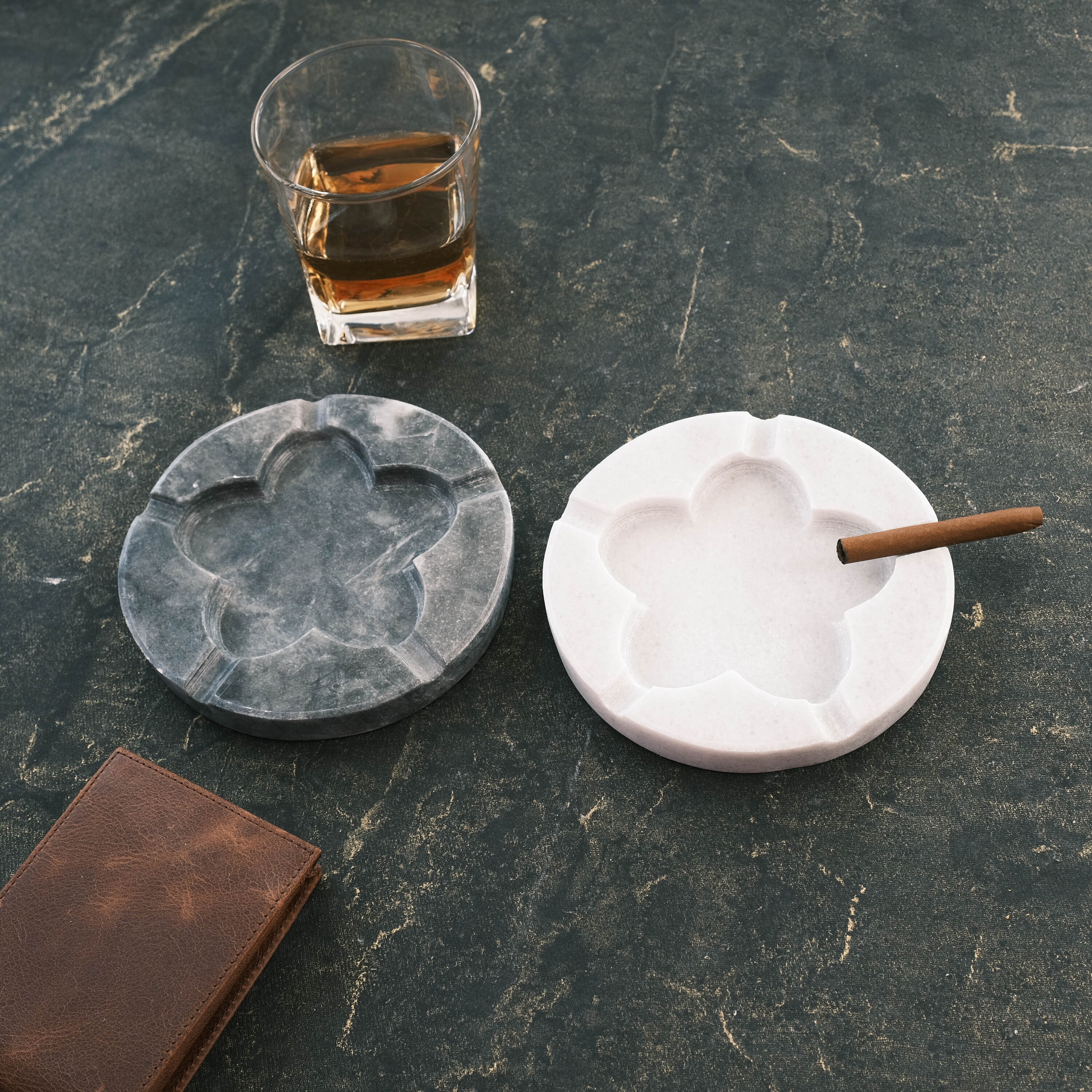 Marble Cigar Ashtray, Marble Cigarette Ashtray, Cigar Accessories - Etsy