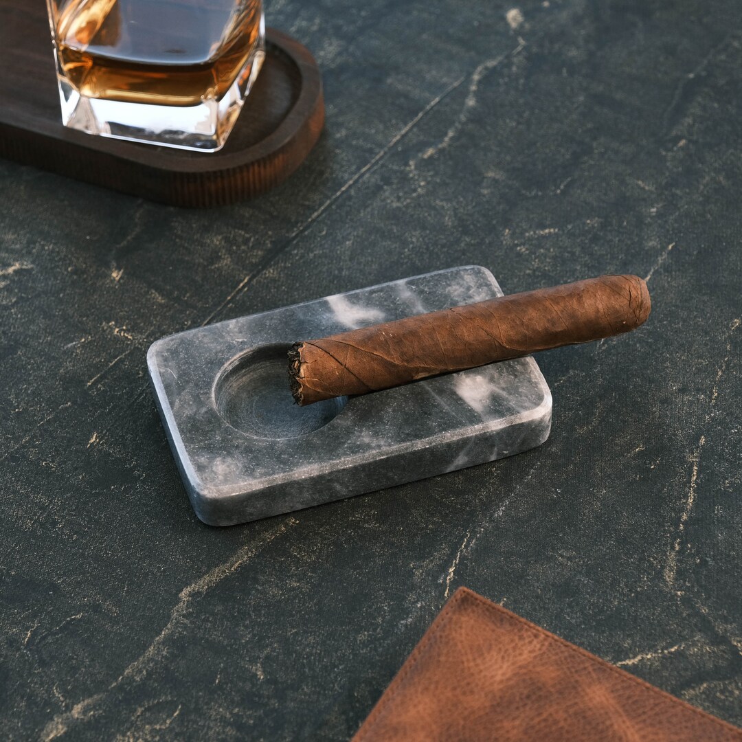 Marble Cigar Ashtray, Marble Cigarette Ashtray, Cigar Accessories - Etsy