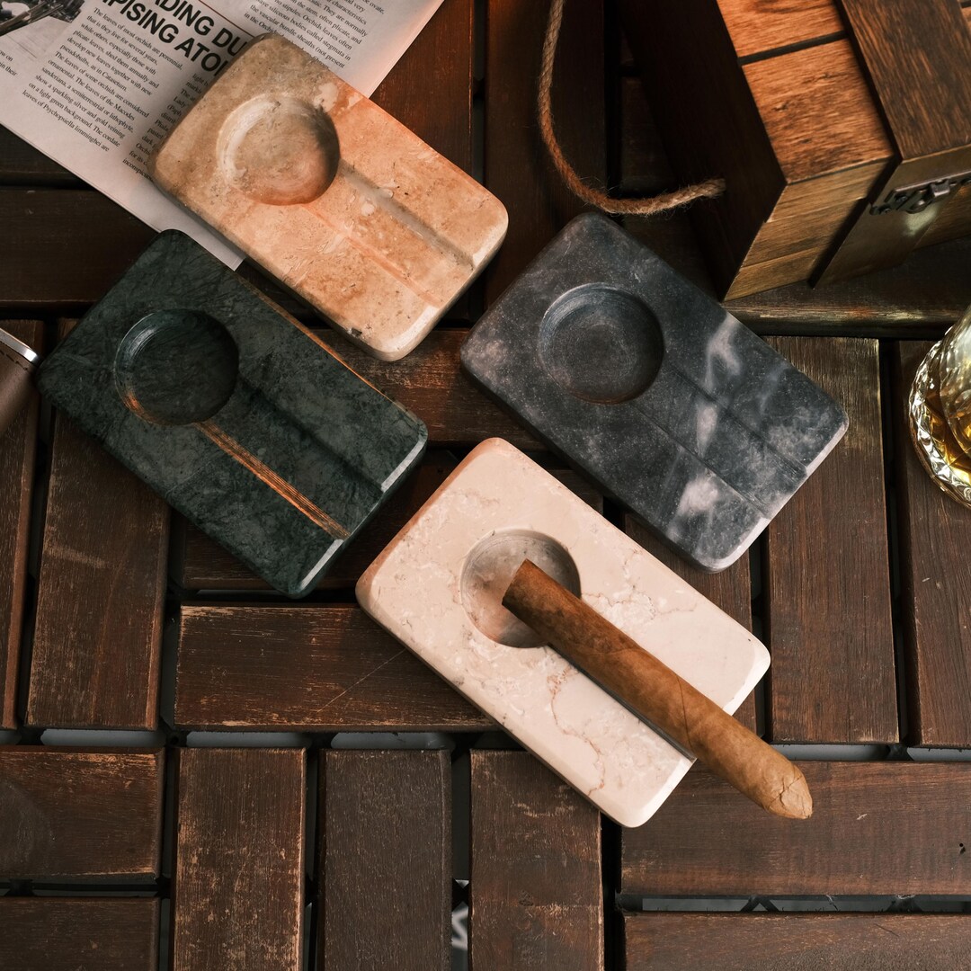 Marble Cigar Ashtray, Marble Cigarette Ashtray, Cigar Accessories ...