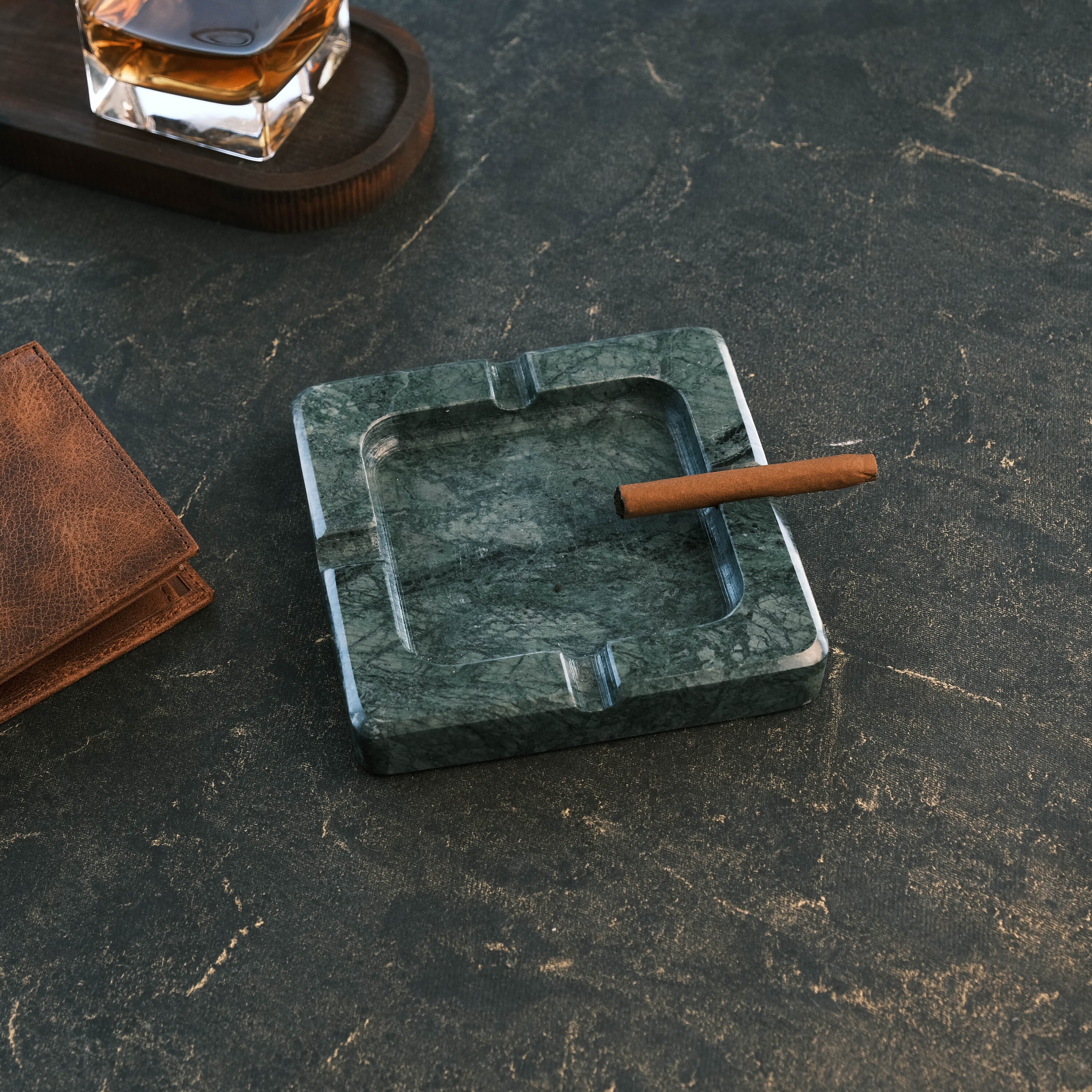 Marble Cigar Ashtray, Marble Cigarette Ashtray, Cigar Accessories - Etsy