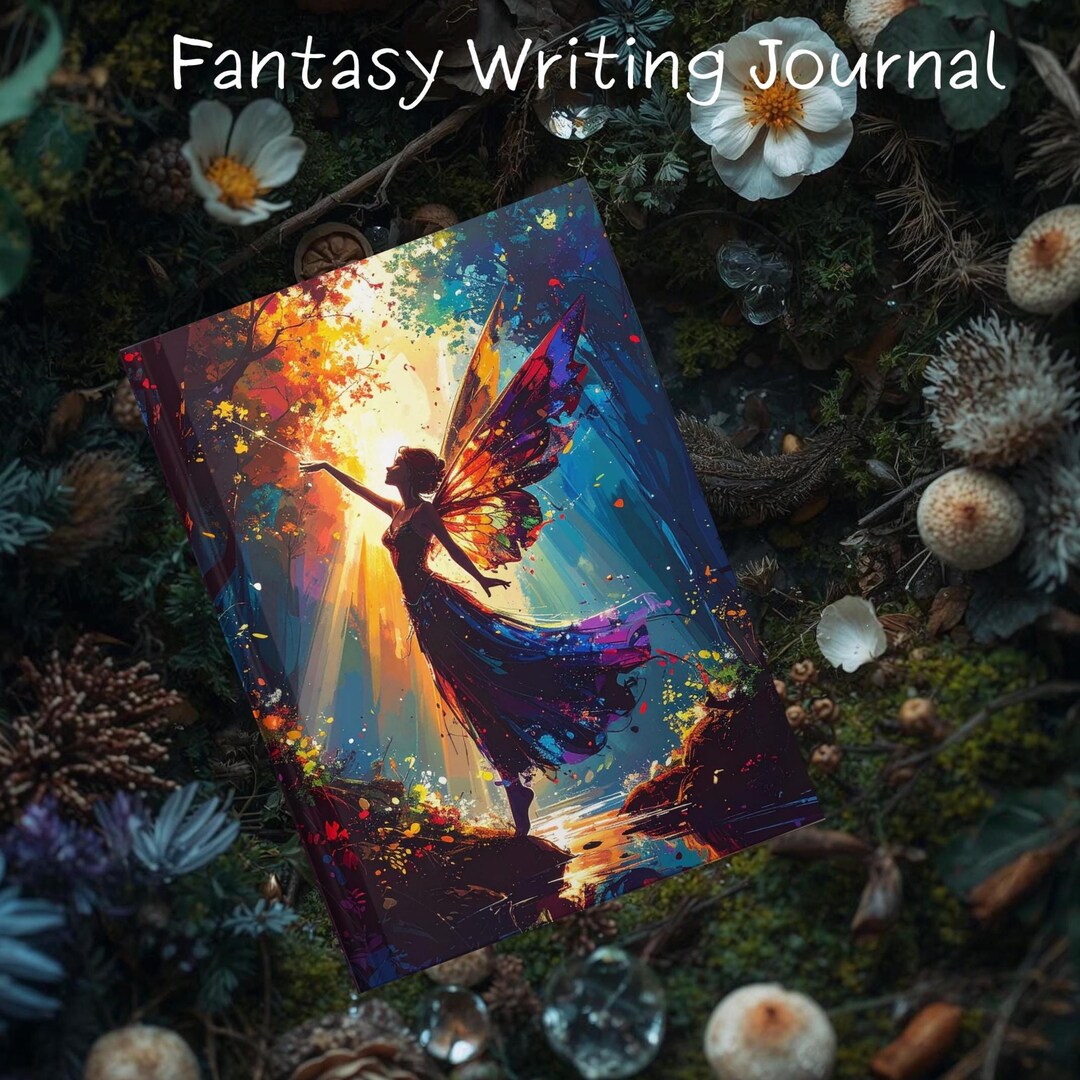 Fairy Journal Notebook, Magical Fairy Notebook, Fantasy Writing Journal ...
