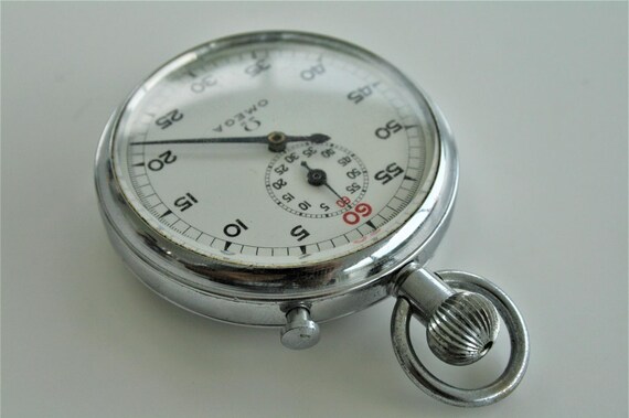 OMEGA PRECISION STOPWATCH Rare Mechanical - 1940's - … - Gem