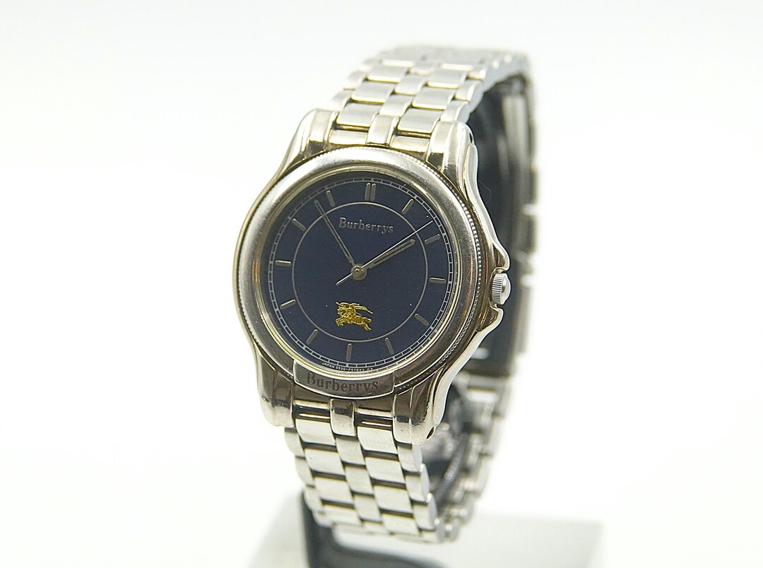 BURBERRY LONDON MEN Navy Blue Dial Watch - Beautiful Designer Fashion ...
