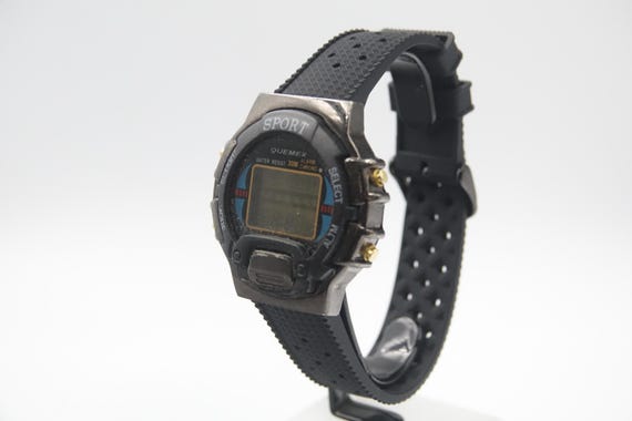 Beautiful QUEMEX SPORT COOL Digital Mens All Black Wa… - Gem