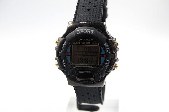 Beautiful QUEMEX SPORT COOL Digital Mens All Black Wa… - Gem