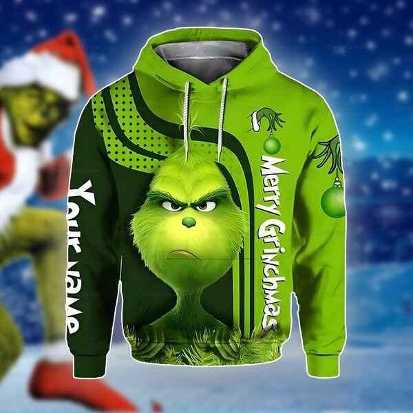 Grinch Hoodie - Etsy