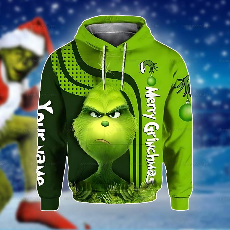 Grinch Hoodie - Etsy