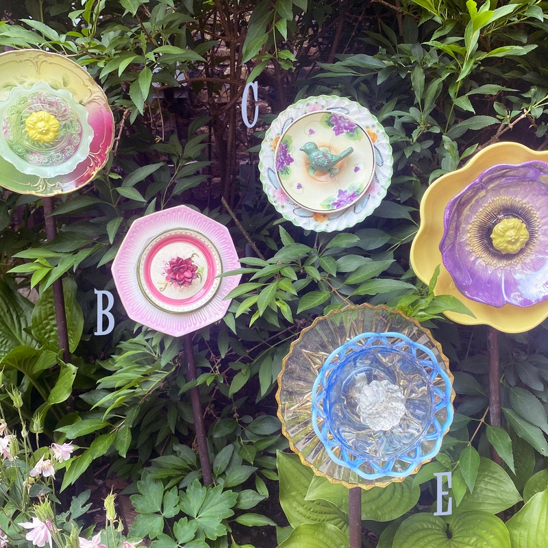 Plate Garden Art - Etsy