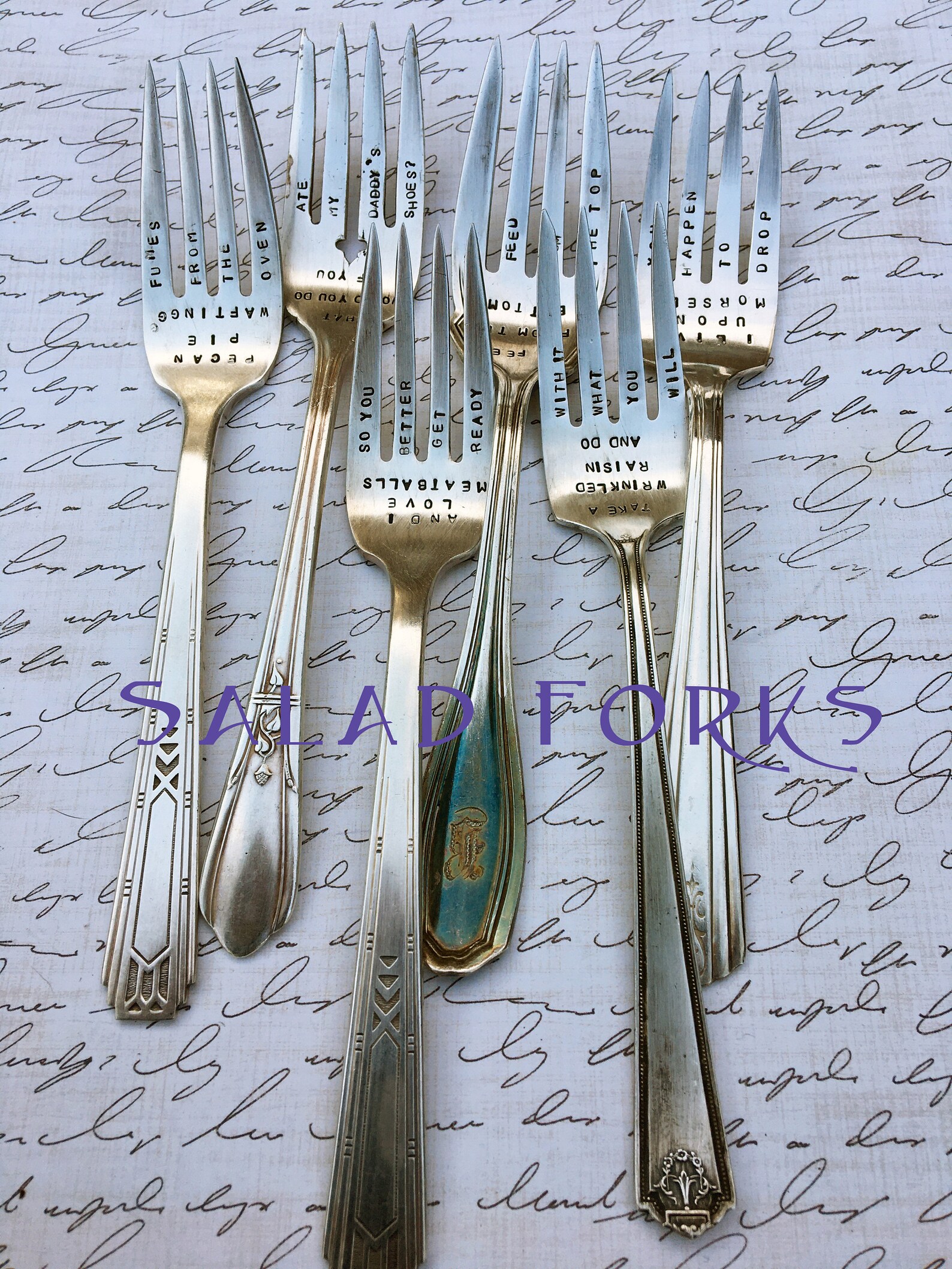 Phish Buy-by-the-piece Phish Food Lyrics Mixed Pattern Silverware Forks ...