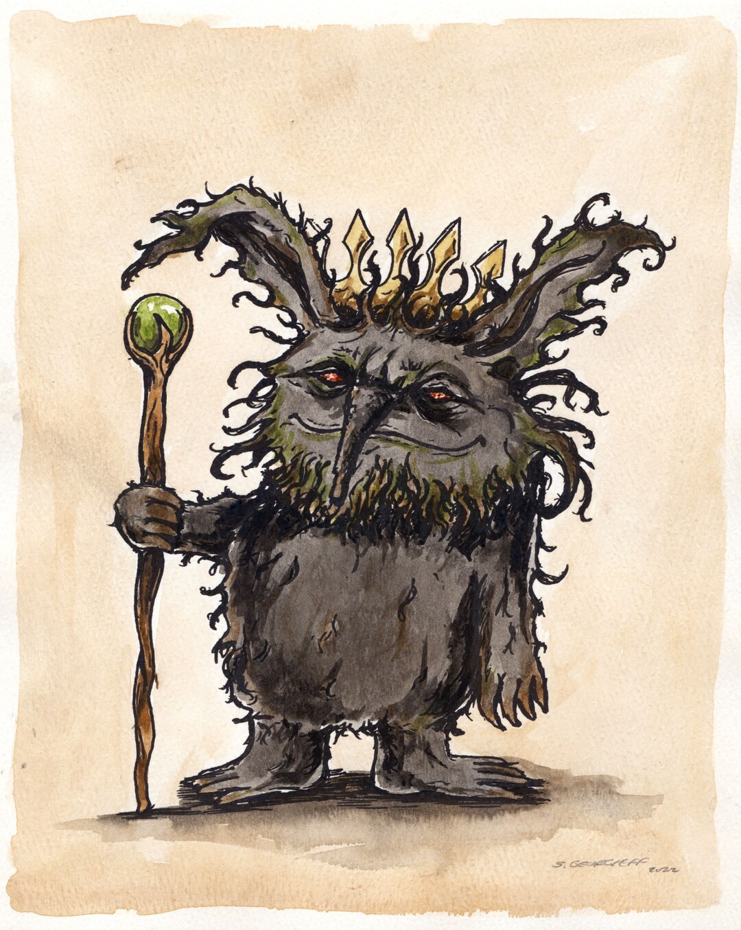 The Púca (an Original Hand Painted Artwork) - Etsy