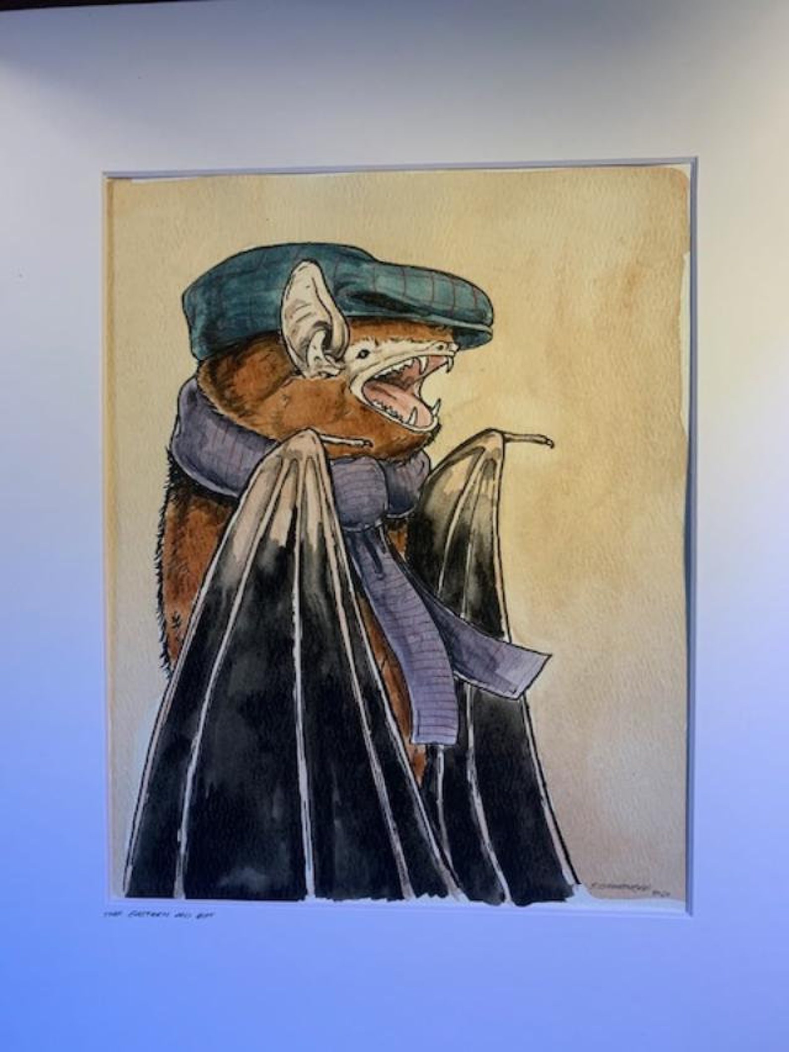 The Eastern Red Bat an Original Hand Painted Queen | Etsy