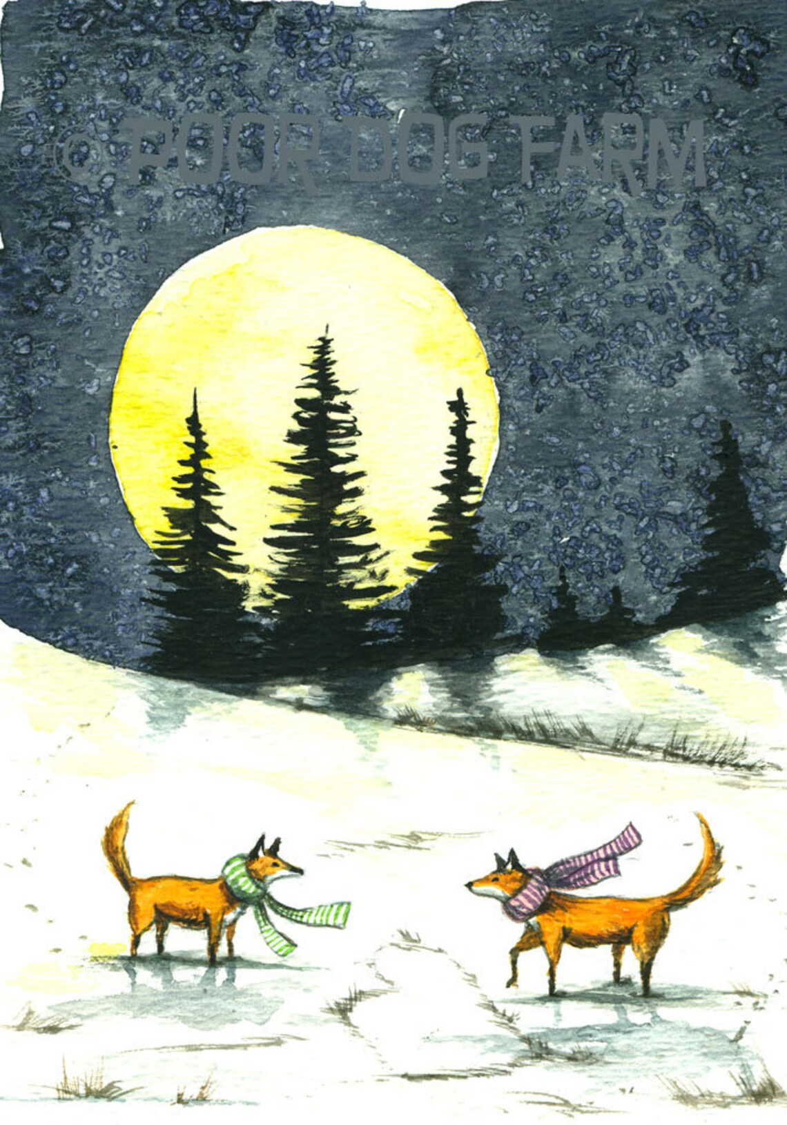 2016-17 Little Red Fox Series - No 1. Enchantment Signed Print - Etsy