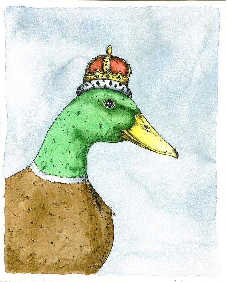 Royal Ducks 5 X7 SPECIAL Set of 2 Prints - Etsy