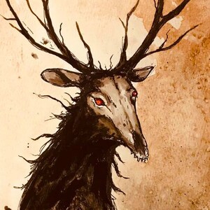 Transpire N0.3 in the Wendigo Series (an Original Hand Painted Artwork ...