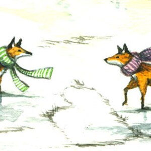 2016-17 Little Red Fox Series - No 1. Enchantment Signed Print - Etsy