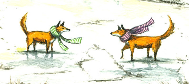 2016-17 Little Red Fox Series - No 1. Enchantment Signed Print - Etsy