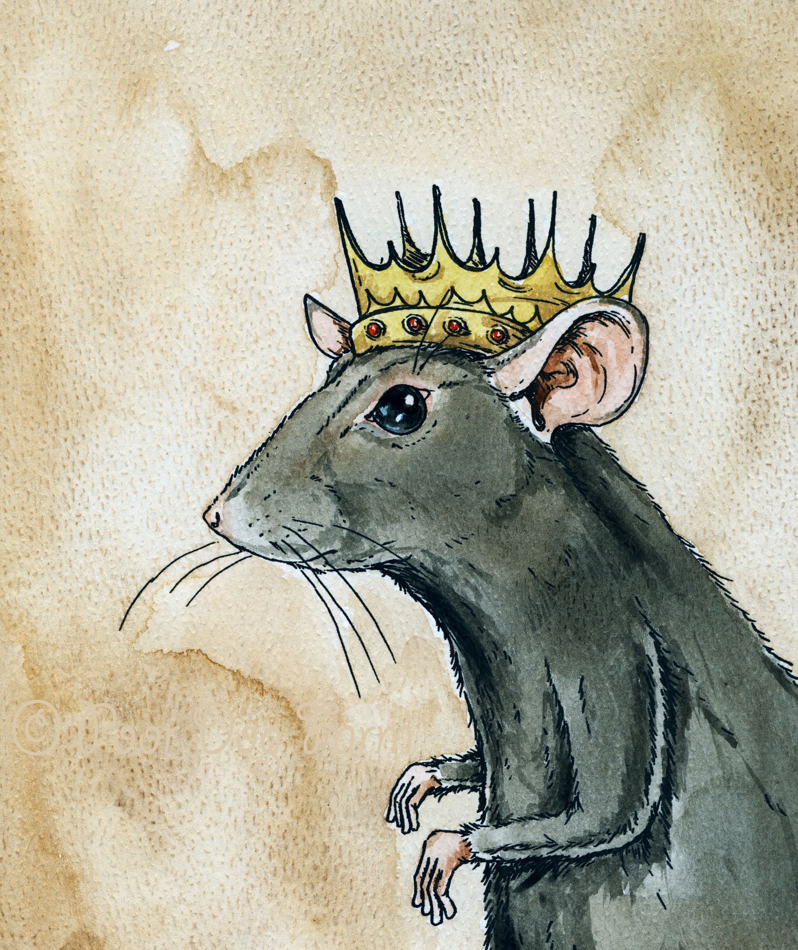 Rat King (an Original Hand Painted King) - Etsy