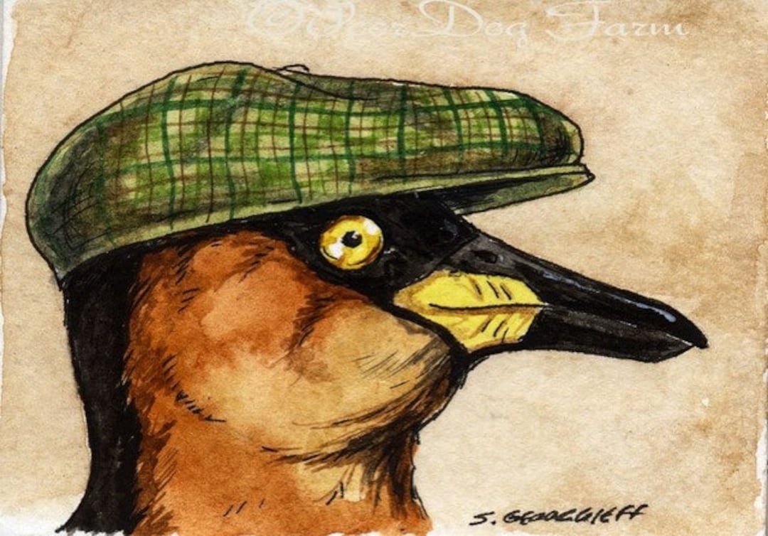 The Alaotra Grebe~~ No 32 of 100 Series- ~ Signed Watercolor Print - Etsy