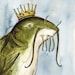 A Royal Catfish King (an Original Hand Painted King) - Etsy