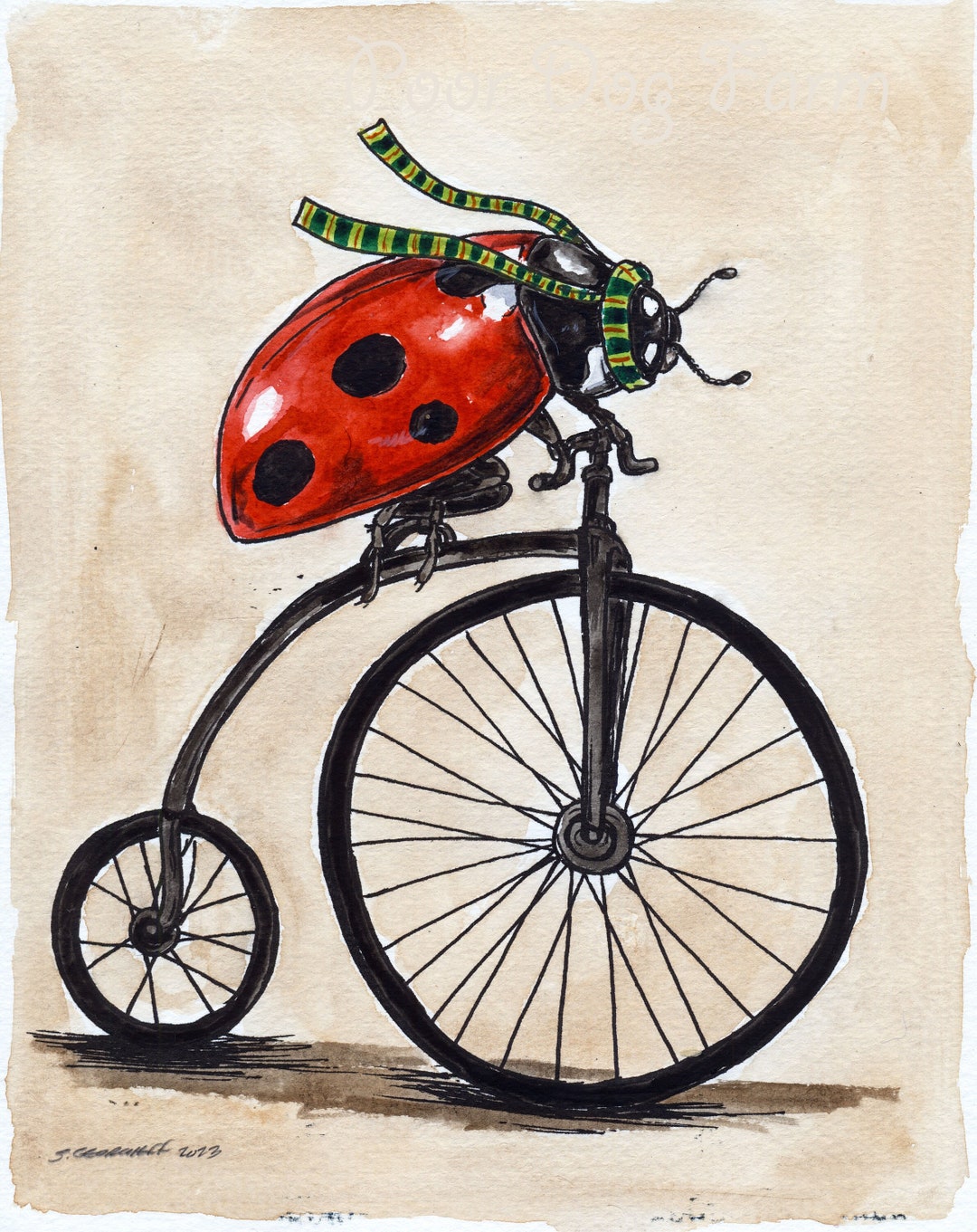 Ladybug Takes a Ride (an Original Hand Painted Little One)) - Etsy