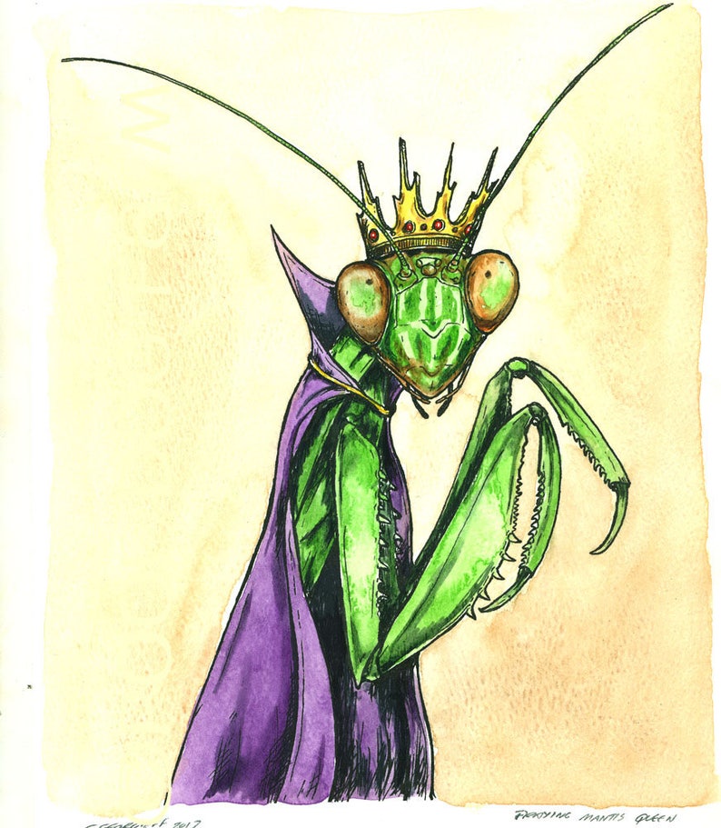 Praying Mantis Queen - Etsy