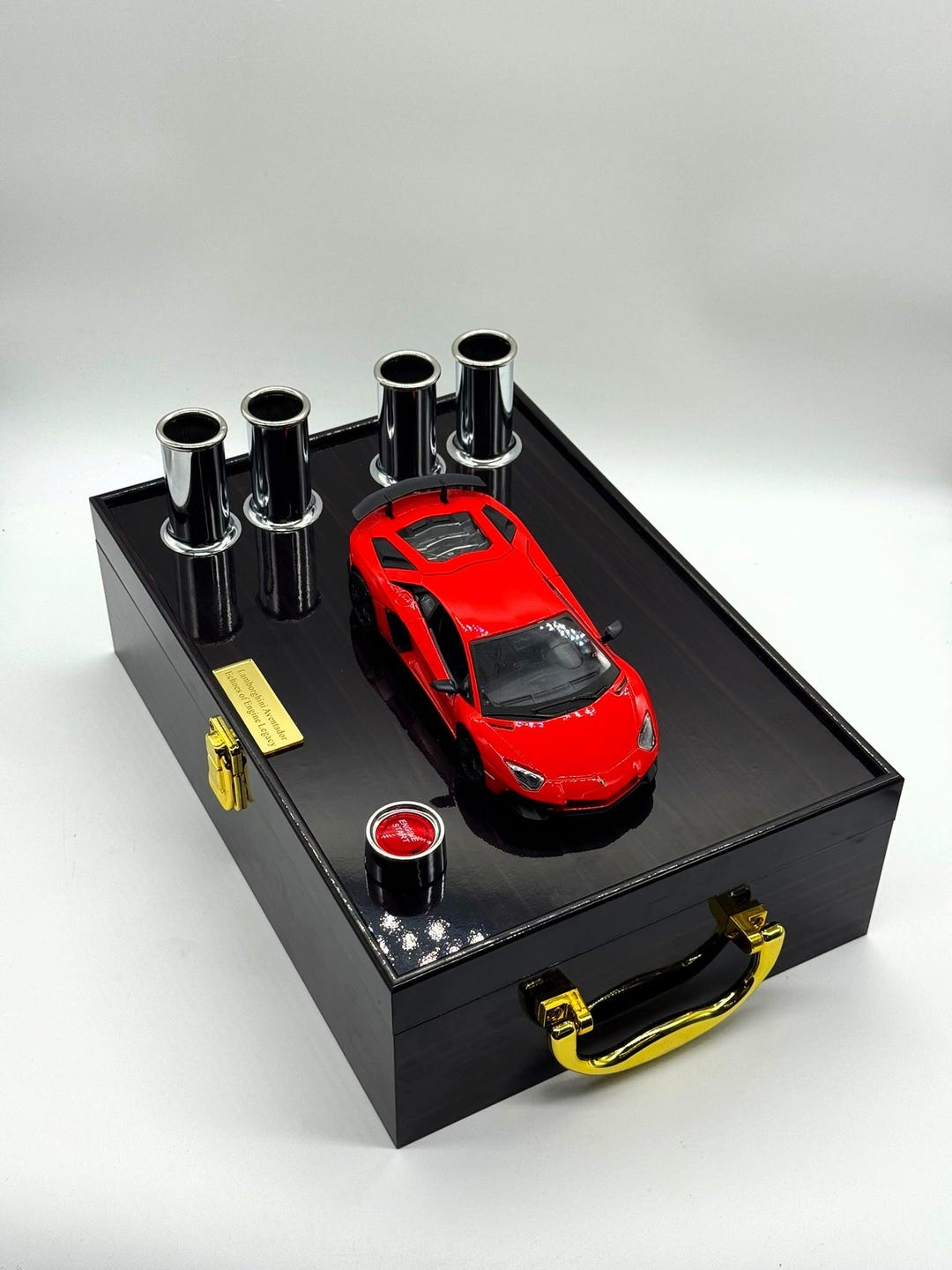 Lamborghini Aventador SV Engine Sound Display: Handmade Speaker Box ...