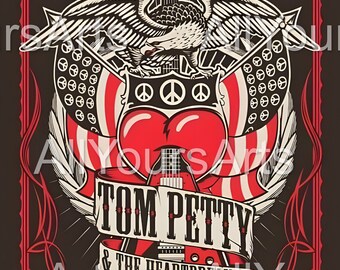 Tom Petty and the Heartbreakers PNG L Retro PNG L Heartbreakers PNG L ...