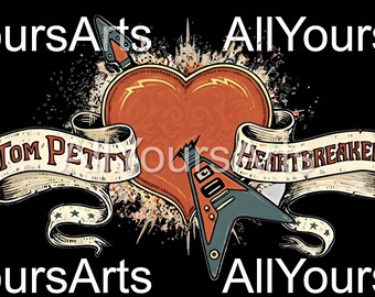 Tom Petty and the Heartbreakers PNG L Retro PNG L Heartbreakers PNG L ...