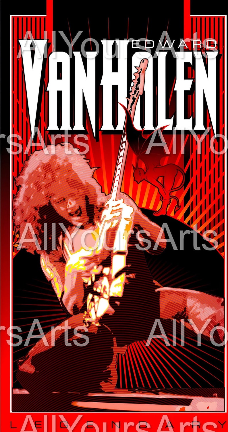 Eddie Van Halen PNG L Van Halen PNG L Retro PNG L Retro L Retro Arts L ...