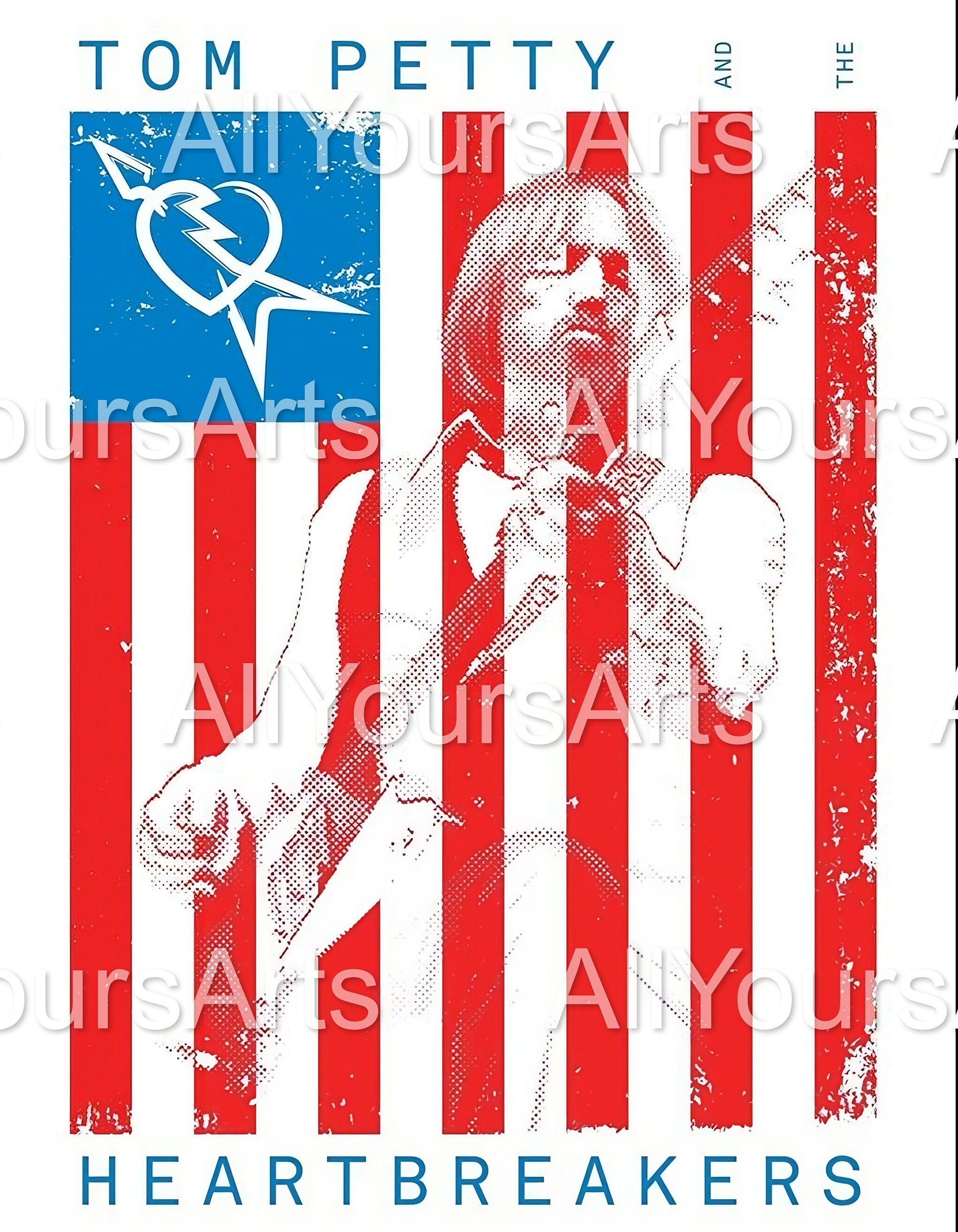 Tom Petty and the Heartbreakers PNG L Retro PNG L Heartbreakers PNG L ...