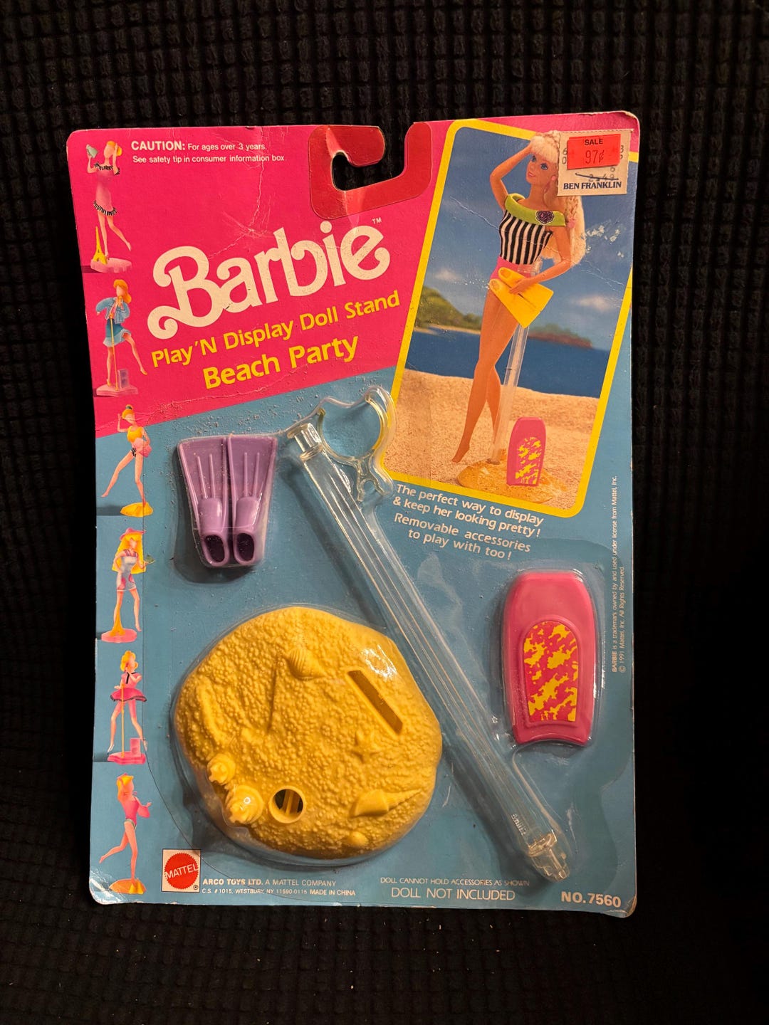 1991 “barbie Play N Display Doll Stand Beach Party” (NRFP) - Etsy
