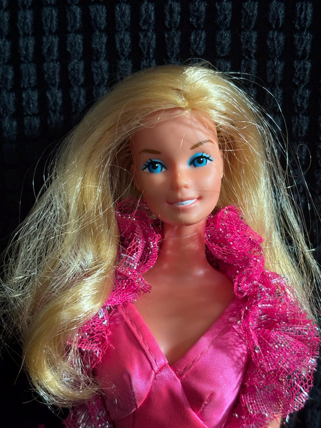1977 Superstar Barbie Doll # 9720 W/ Original Pink Satin Dress & Boa ...